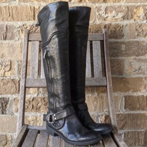 Shoes | Miss Sixty Leighton Black Riding Boots Euro Size38 | Poshmark